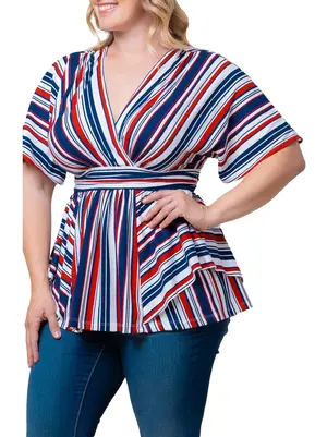 KIYONNA Boulevard Stripe Knit Top Liberty Stripes