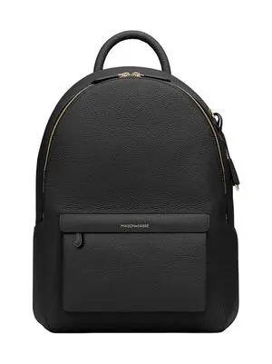 MAISON DE SABRE Leather Backpack - Black Caviar
