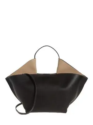 REE PROJECTS Medium Anne East/west Leather Tote - Black