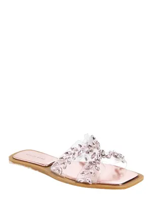 AZALEA WANG AZALEA WANG Falken Embellished Slide Sandal Pink