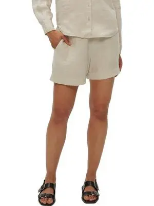 Michael Stars Mavis Linen Shorts - Windchime