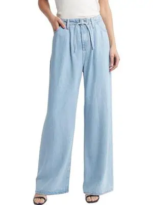 FRAME Super Drape Wide-leg Drawstring Pants - Calabria