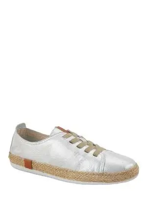 SPRING STEP SHOES Eloya Espadrille Sneaker - Silver Metallic