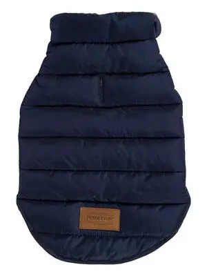 Pendleton Puffer Dog Coat - Navy