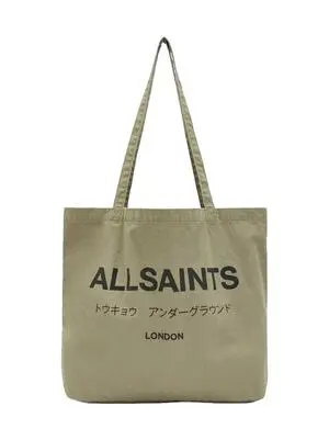 ALLSAINTS Underground Logo Tote - Nori Green/ Black