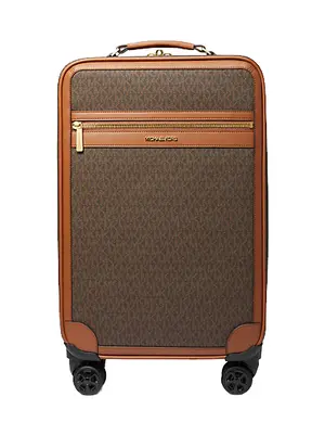 Michael Kors Signature Logo-print Suitcase - Brown