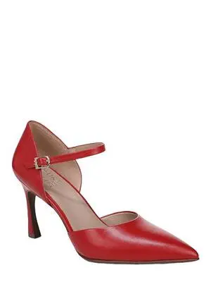 Naturalizer Amber Ankle Strap Pumps - Crimson Red