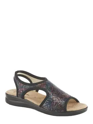 SPRING STEP SHOES Nyaman Slingback Sandal - Black Multi