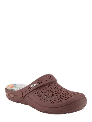 SPRING STEP SHOES Spring Step Contigo Clog Dark Plum