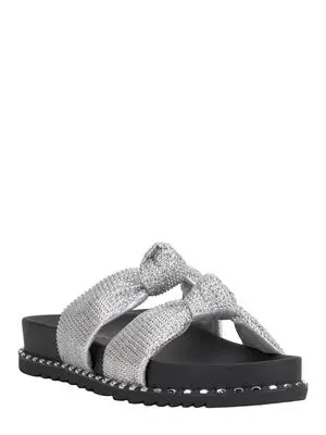 Jessica Simpson Caralyna Platform Slide Sandal - Silver
