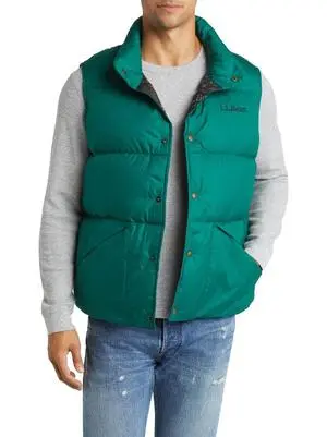 L.l.bean Bean's Trail Model Down Vest '82 Emerald Spruce