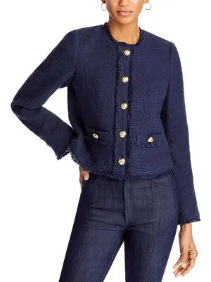 Cinq À Sept Christie Tweed Jacket - Navy