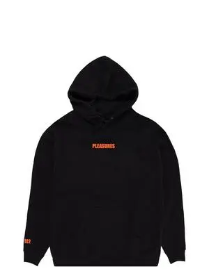 PLEASURES Art News Hooded Sweatshirt - Black