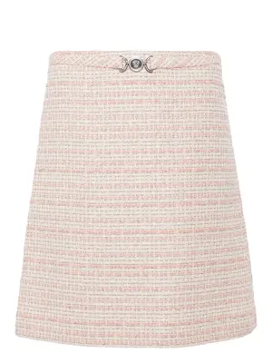 Versace Tweed Miniskirt - Pink