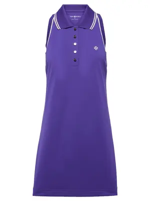 Tory Burch Piqué Minidress - Purple