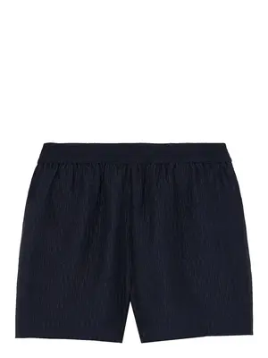 JOSEPH Gibellina Therese Silk-blend Jacquard Shorts - Blue