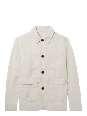 Mr P. Linen Overshirt - Neutrals