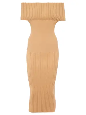 SPORTMAX Sportmax Off-Shoulder Midi Dress