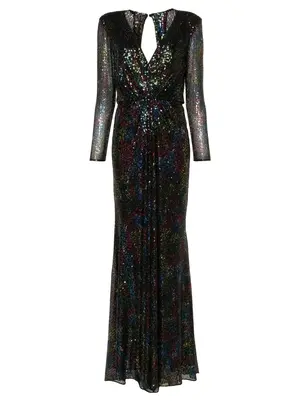 GEMY MAALOUF Sequin Gown - Black