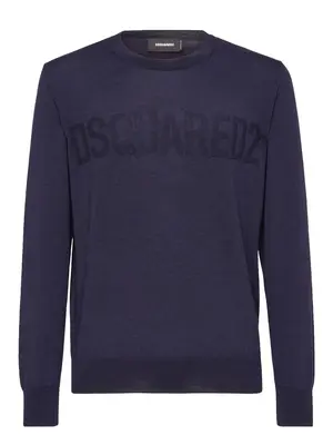 Dsquared2 Logo-print Jumper - Blue