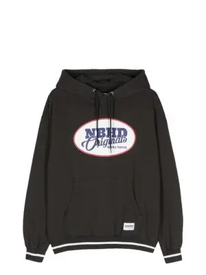 NEIGHBORHOOD College Ls Logo-print Hoodie - Black