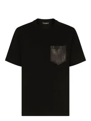 Dolce & Gabbana Logo-stamp Cotton T-shirt - Black