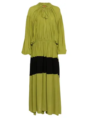 Colville Bersanetti Pleated Dress - Green