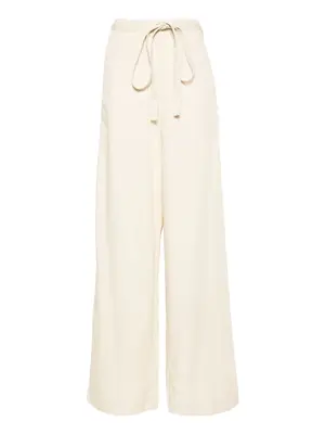 TOTEME Belted-waist Flared Trousers - Neutrals