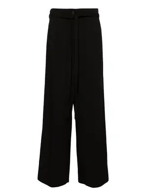 TOTEME Belted Palazzo Pants - Black