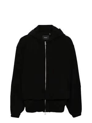 SONGZIO Zip-up Hooded Jacket - Black