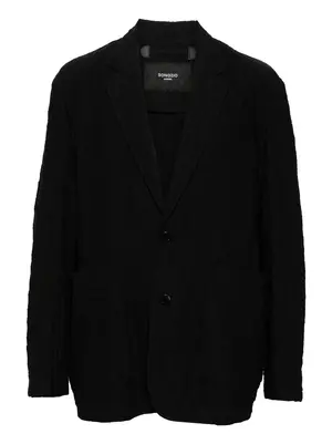 SONGZIO SONGZIO Crease-Effect V-Neck Jacket