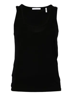 Helmut Lang Scoop-neck Tank Top - Black
