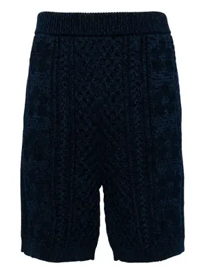 Marni Knitted Knee-length Shorts - Blue