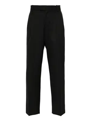 Drole De Monsieur Logo-embroidered Trousers - Black