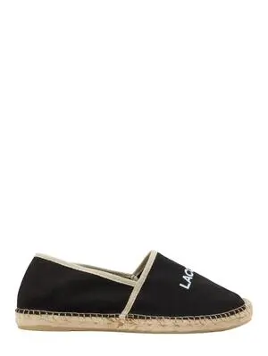 Lacoste Logo-print Espadrilles - Black