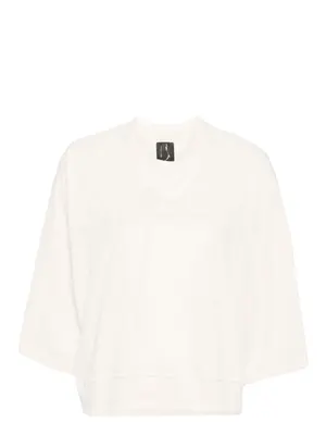 Rick Owens Logo-embroidered Sweater - Neutrals