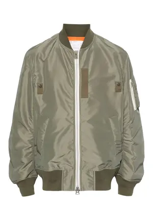 Sacai Zip-up Bomber Jacket - Green