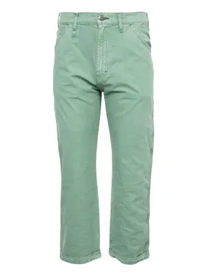 HUMAN MADE Garment Dyed Cotton Trousers - Green