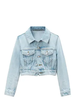 ALEXANDER WANG Alexander Wang Cropped Denim Jacket