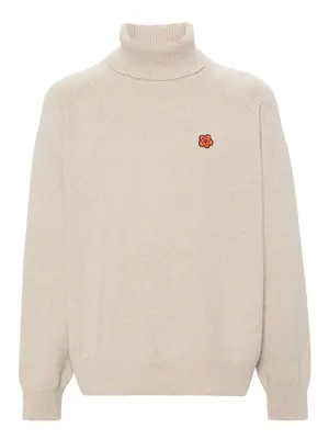 Kenzo Boke Flower Wool Jumper - Neutrals