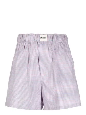 NATASHA ZINKO Natasha Zinko Gingham-Check Pattern Shorts