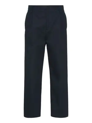 Valentino Garavani Cotton Gabardine Trousers - Blue