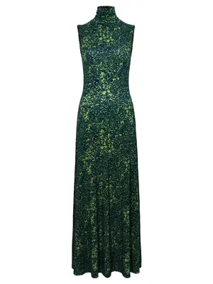 Proenza Schouler White Label Abstract-print Dress - Green