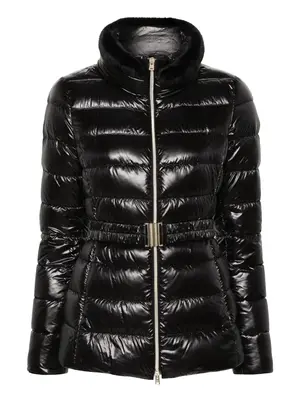 Herno Belted Padded Down Jacket - Black