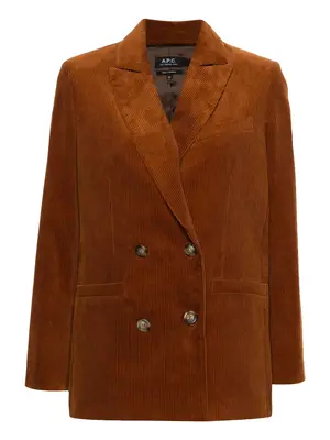 A.p.c. A.P.C. Lucy Corduroy Blazer Brown