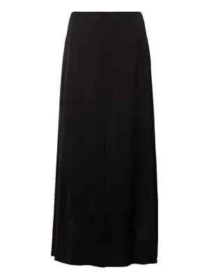 Dries Van Noten Satin Crêpe Maxi Skirt - Black