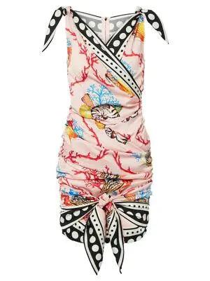 Dolce & Gabbana Capri Printed Silk-blend Minidress - Multicoloured