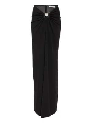 Christopher Esber Bezel Quartz Maxi Skirt - Black