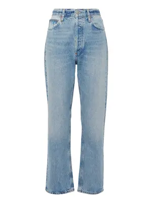 AGOLDE 90's Pinch Waist Straight Jeans - Blue