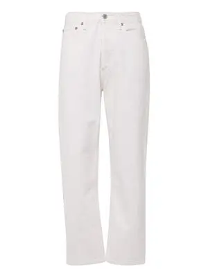 AGOLDE 90's Crop Mid-rise Straight Jeans - White